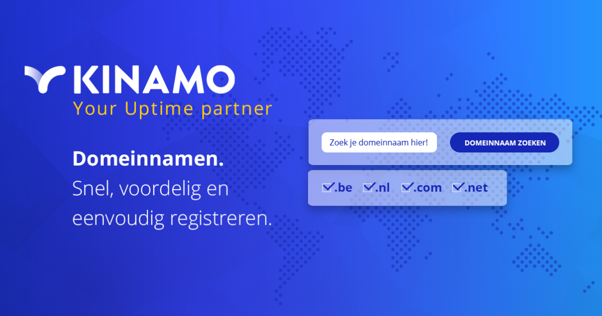 Domeinnamen: resultaten zoekopdracht | Kinamo